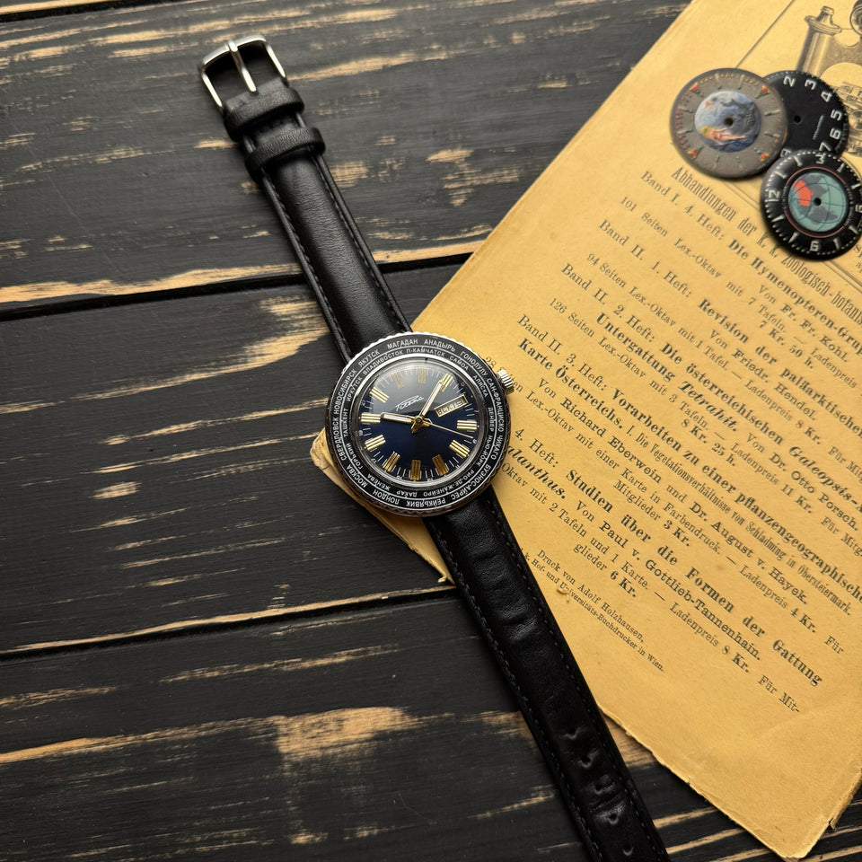 Rare! Vintage Wrist Watch Raketa World Time Dial (1980s, PWF), with a ...