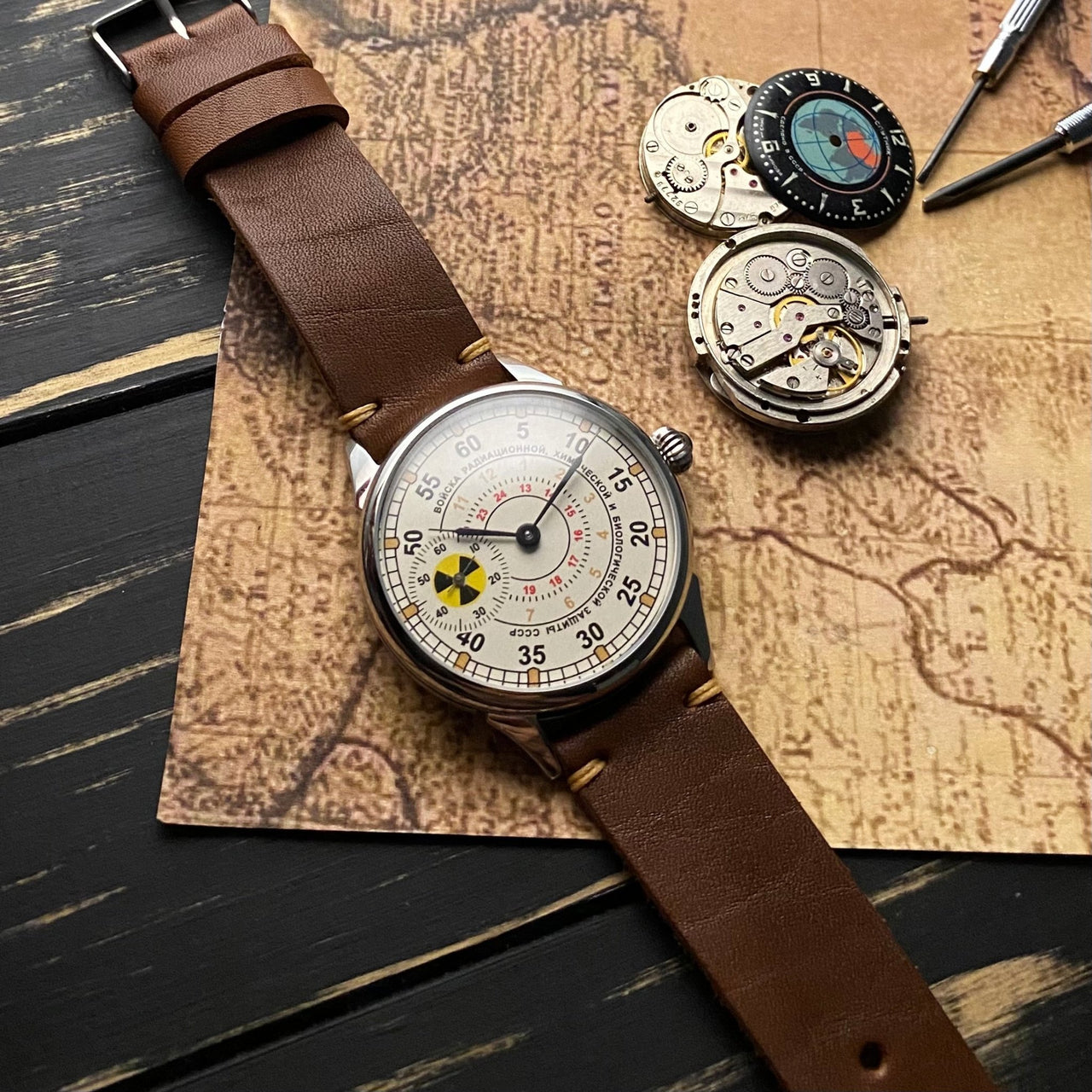 Rare Vintage Soviet-Era Men's Wrist Watch «Molnija» Radiation ...